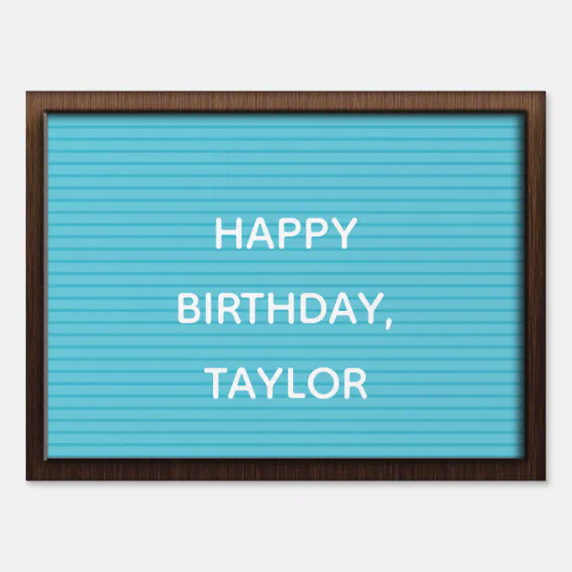 Blue Letterboard Marquee Sign Custom Message Sign | Zazzle