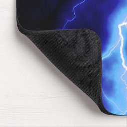 blue lightning bolt mouse pad | Zazzle