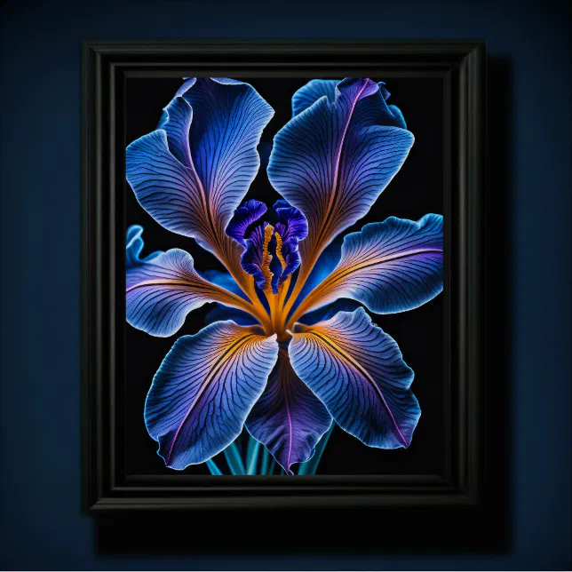 Blue Lily Poster | Zazzle