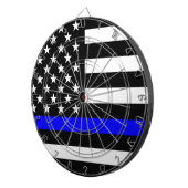 Blue Line US Flag Dartboard | Zazzle