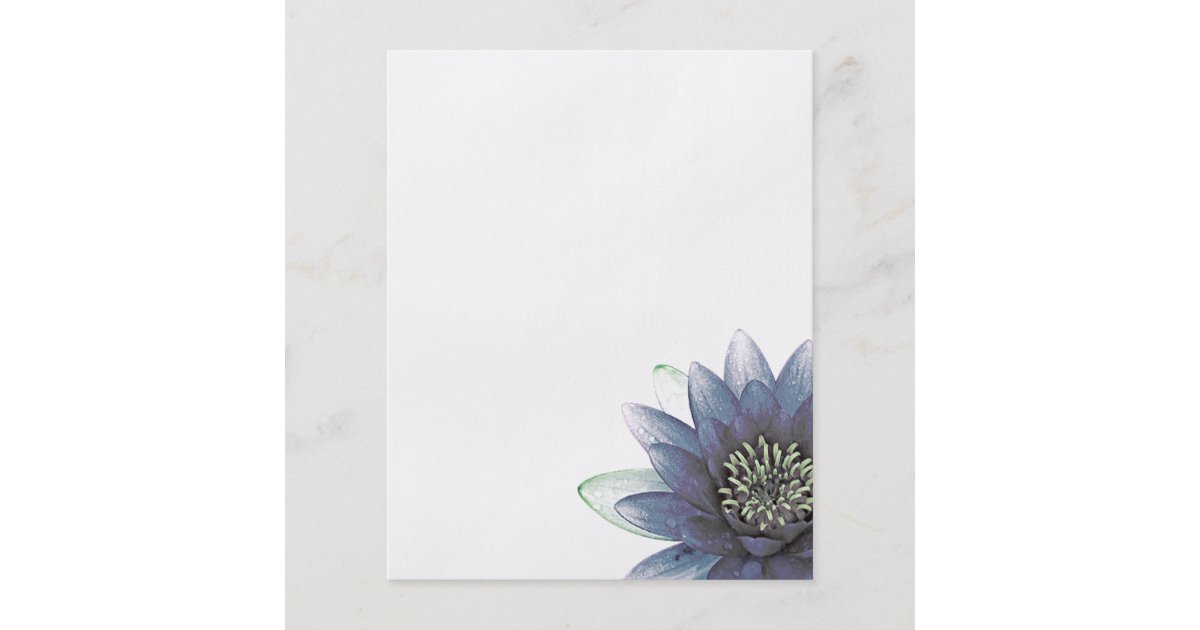 Blue Lotus Custom Flyer | Zazzle