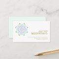 Blue Lotus Health and Wellness Appointment Card | Zazzle