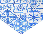 Blue Majolica Greek French blue tiles pattern Tissue Paper | Zazzle