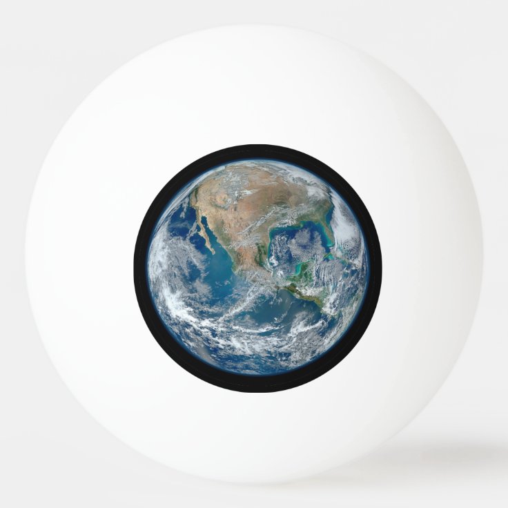 Blue Marble 2015 - Earth, Space, Planets Ping-Pong Ball | Zazzle