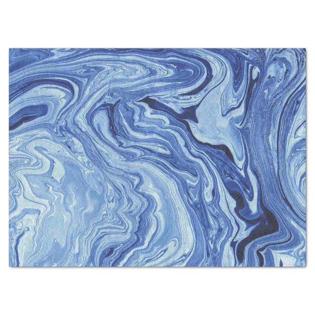 Blue Marble Agate Swirl Stone Gift Wrap Tissue Tissue Paper | Zazzle
