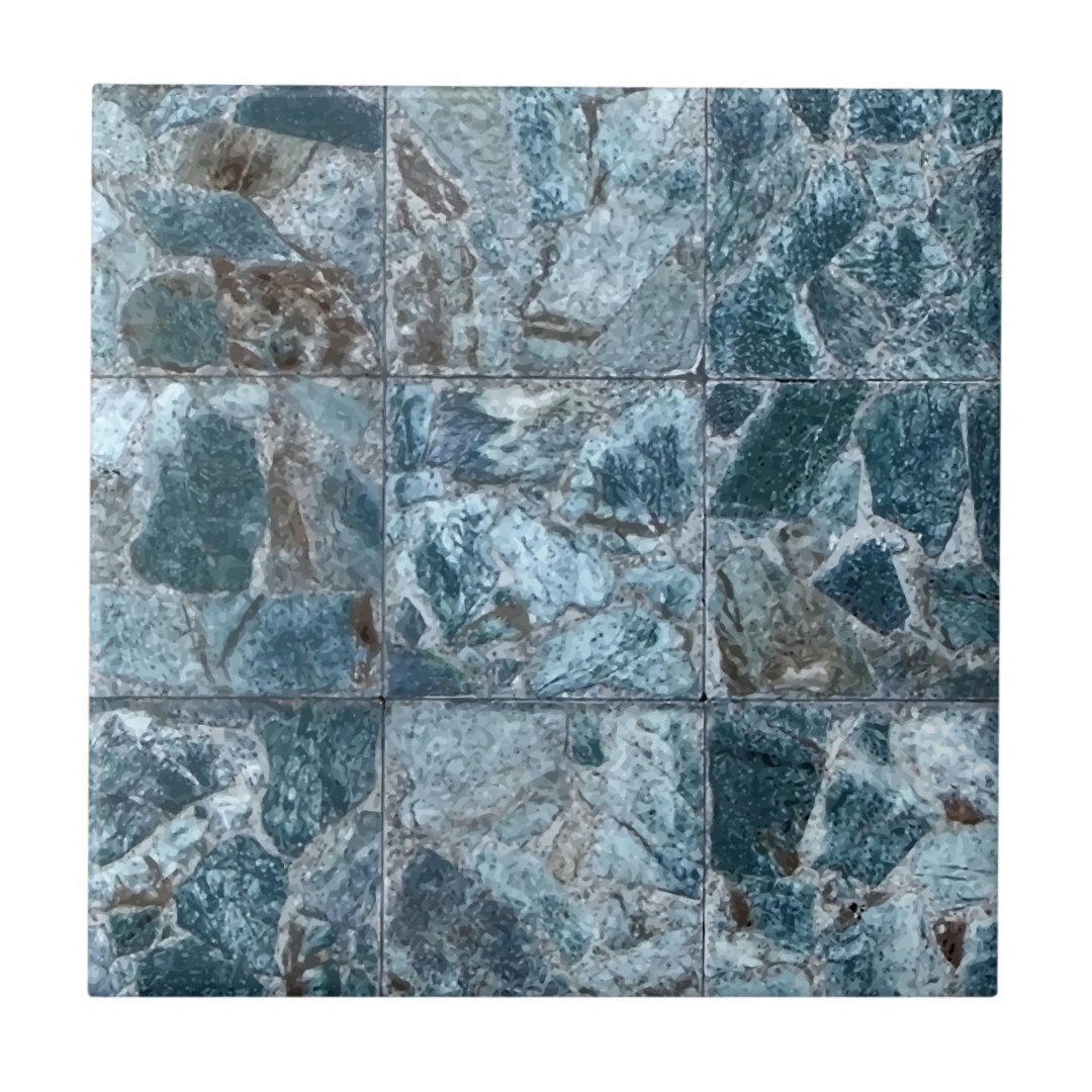 blue marble ceramic tile | Zazzle