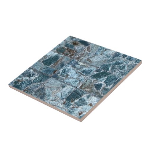 blue marble ceramic tile | Zazzle