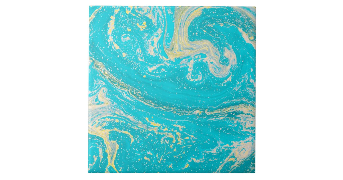 Blue Marble Ceramic Tile | Zazzle