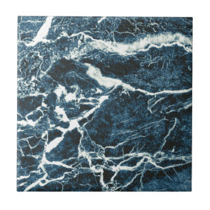 Blue Marble Decorative Ceramic Tiles | Zazzle