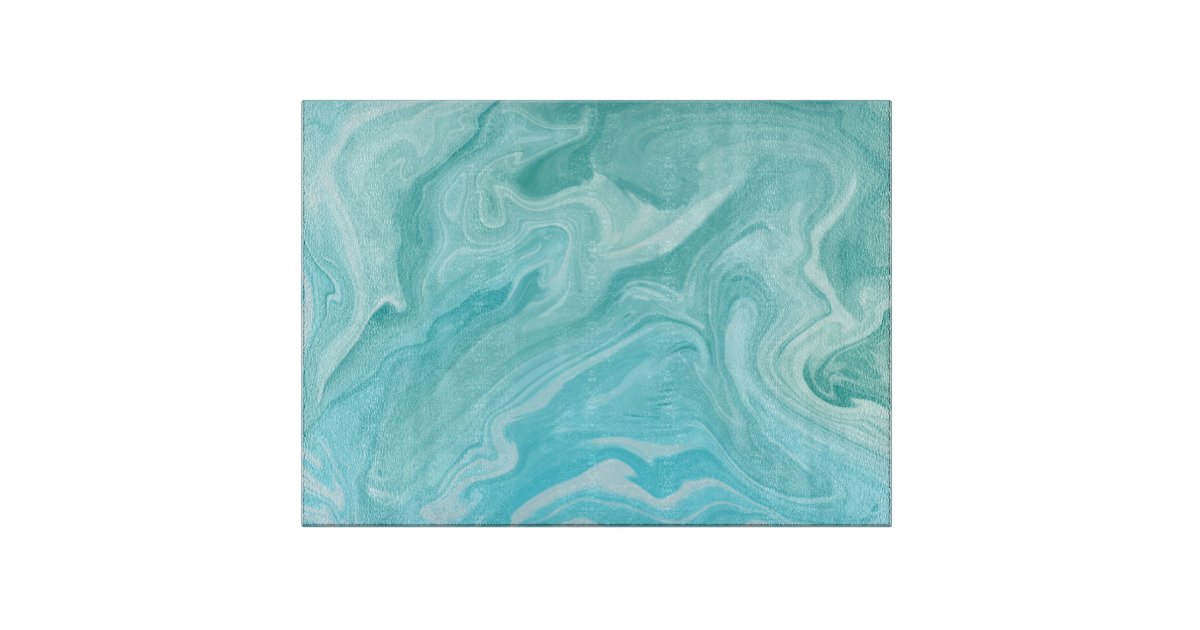 Blue Marble Pattern Cutting Board | Zazzle