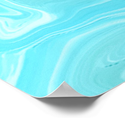 Blue Marble Pattern Poster | Zazzle