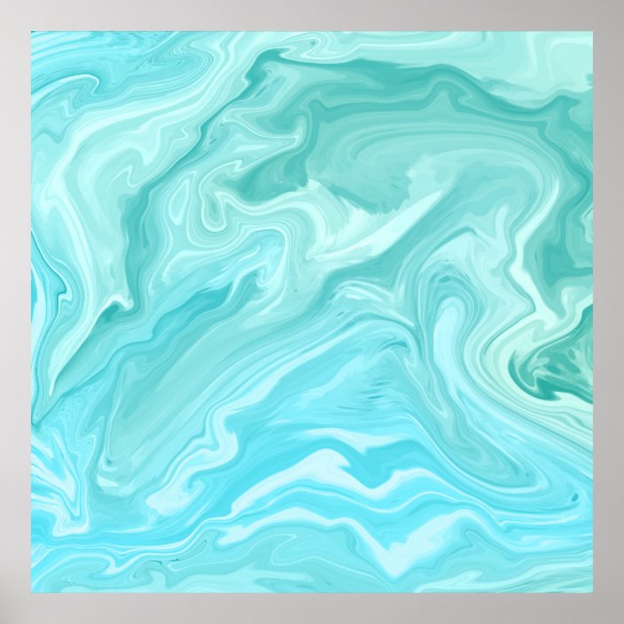 Blue Marble Pattern Poster | Zazzle.com
