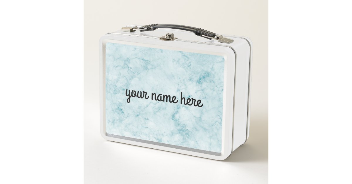 Blue Marble Personalized Lunch Box | Zazzle