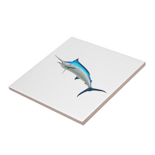 Blue Marlin Game Fish Ceramic Tile | Zazzle