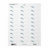 Blue Marlin Game Fish Label | Zazzle