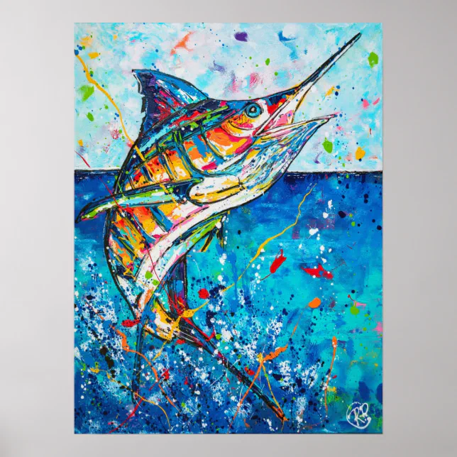 Blue Marlin Poster | Zazzle