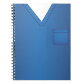 Blue Medical Scrubs Uniform Notebook | Zazzle