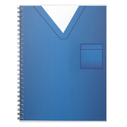 Blue Medical Scrubs Uniform Notebook | Zazzle