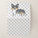 Blue Merle Cardigan Welsh Corgi Cartoon Dog File Folder | Zazzle
