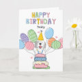 Blue Merle Sheepadoodle Dog Happy Birthday Card | Zazzle