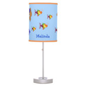 Blue Mermaid Fish Personalized Kids Table Lamp | Zazzle