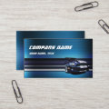 Blue Metal Mustang Car Business Card | Zazzle