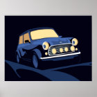 Classic Mini Racing Artwork Poster | Zazzle.com
