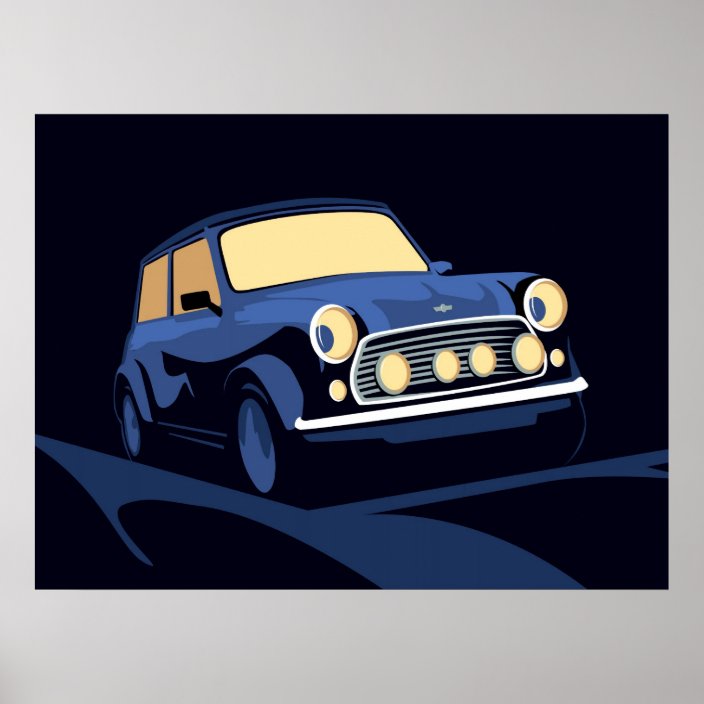 Blue Mini Poster | Zazzle.com
