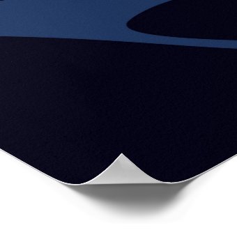 Blue Mini Poster | Zazzle