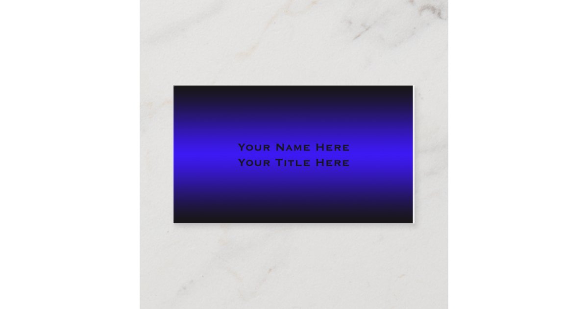 Blue Minimal Business Card | Zazzle