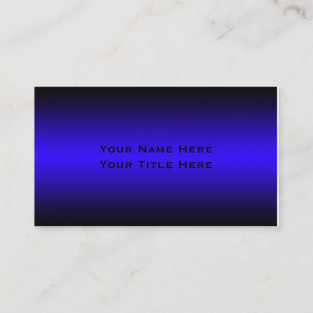 Blue Minimal Business Card | Zazzle