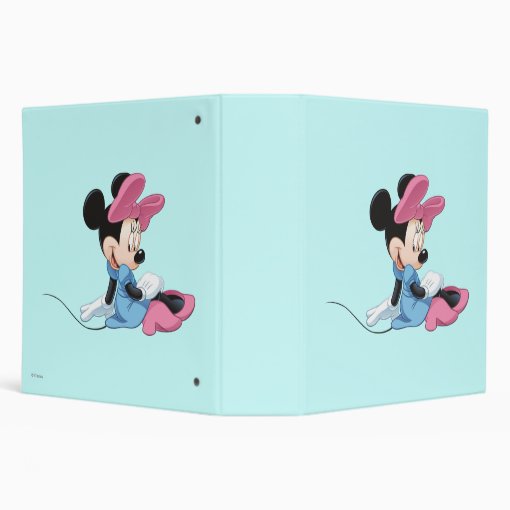 Blue Minnie | Sitting Binder | Zazzle
