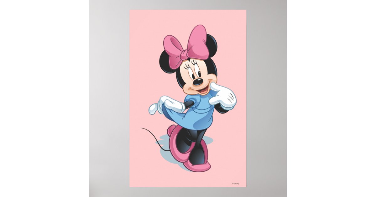 Blue Minnie | Sweet Poster | Zazzle