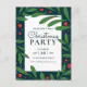Blue Mistletoe | Holiday Party Invitation | Zazzle