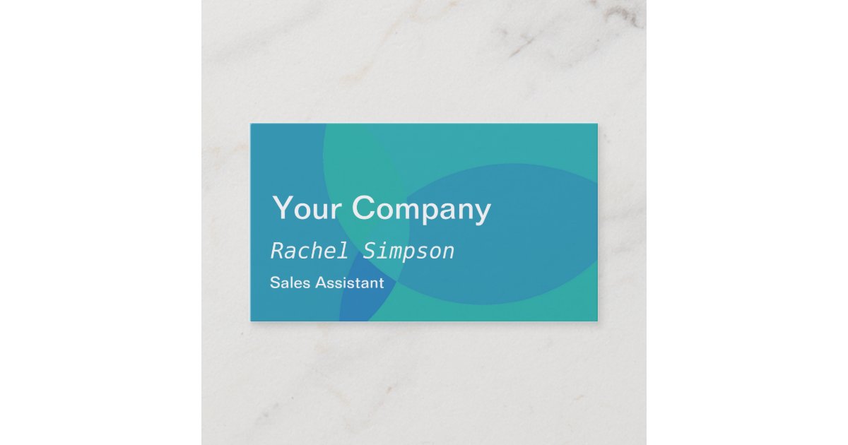 Blue Modern & Professional Business Card | Zazzle