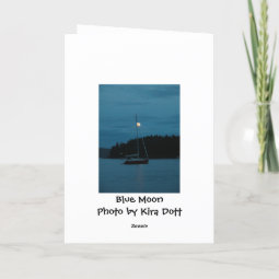 Blue Moon Card | Zazzle