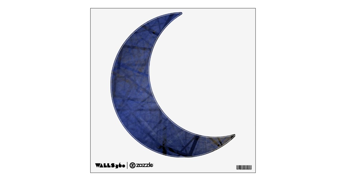 Blue Moon Decal-001 Wall Sticker | Zazzle