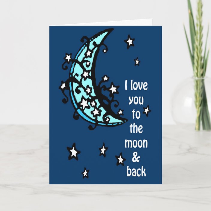 Blue Moon Greeting Card | Zazzle.com