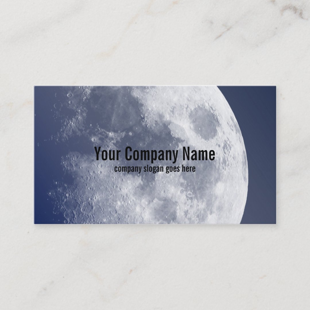Blue Moon Lunar Business Cards | Zazzle