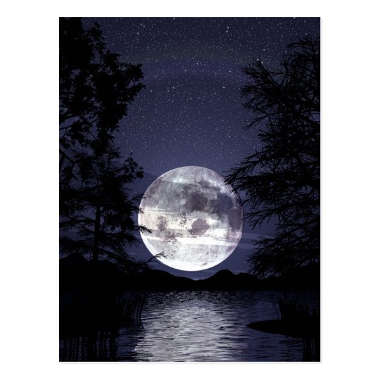 Blue Moon Postcard | Zazzle.com