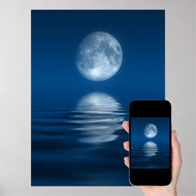 Blue Moon Poster | Zazzle
