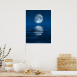 Blue Moon Poster | Zazzle