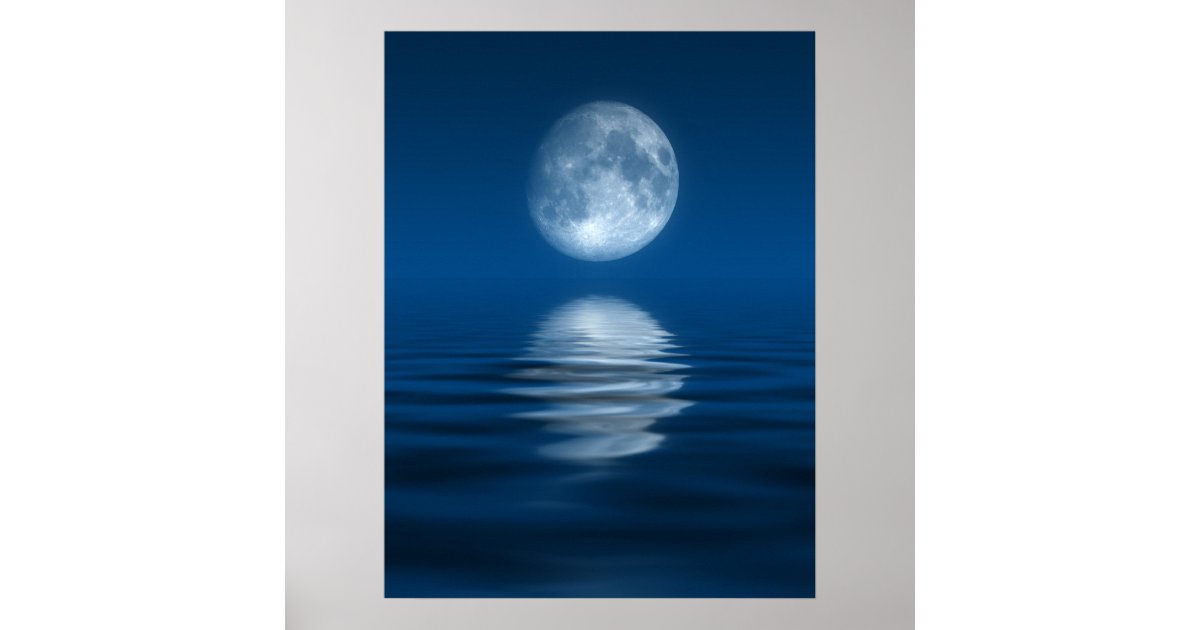 Blue Moon Poster | Zazzle