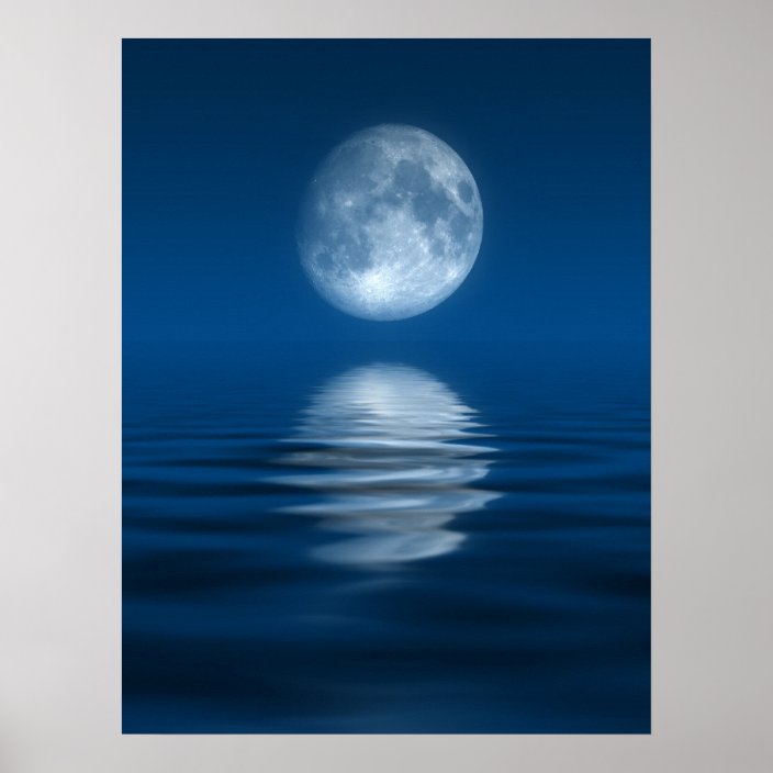 Blue Moon Poster | Zazzle.com