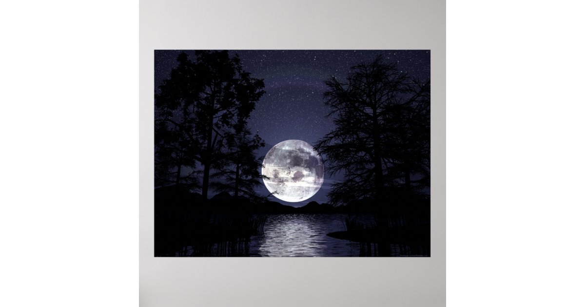 Blue Moon Poster | Zazzle