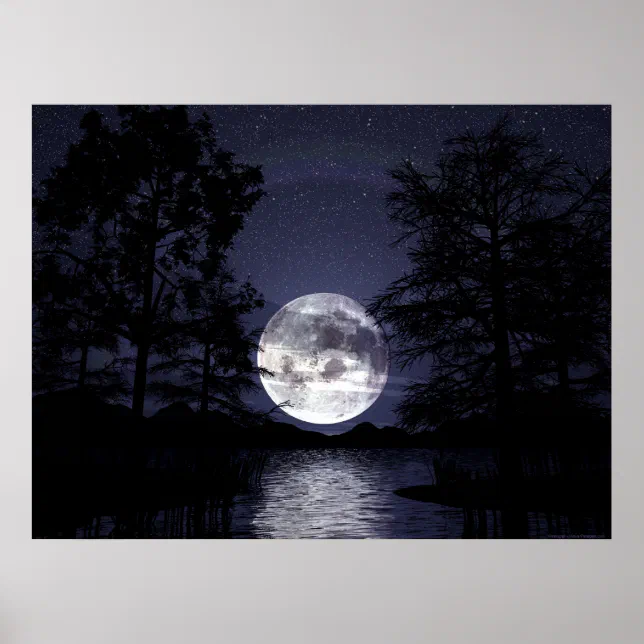 Blue Moon Poster | Zazzle