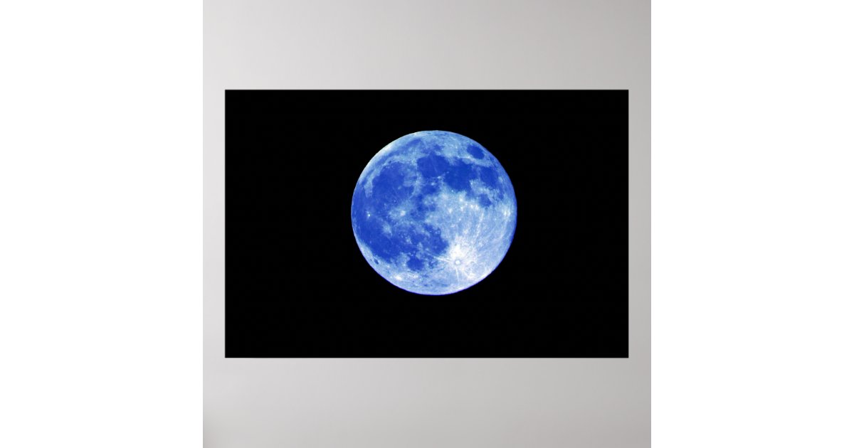 Blue Moon Poster | Zazzle
