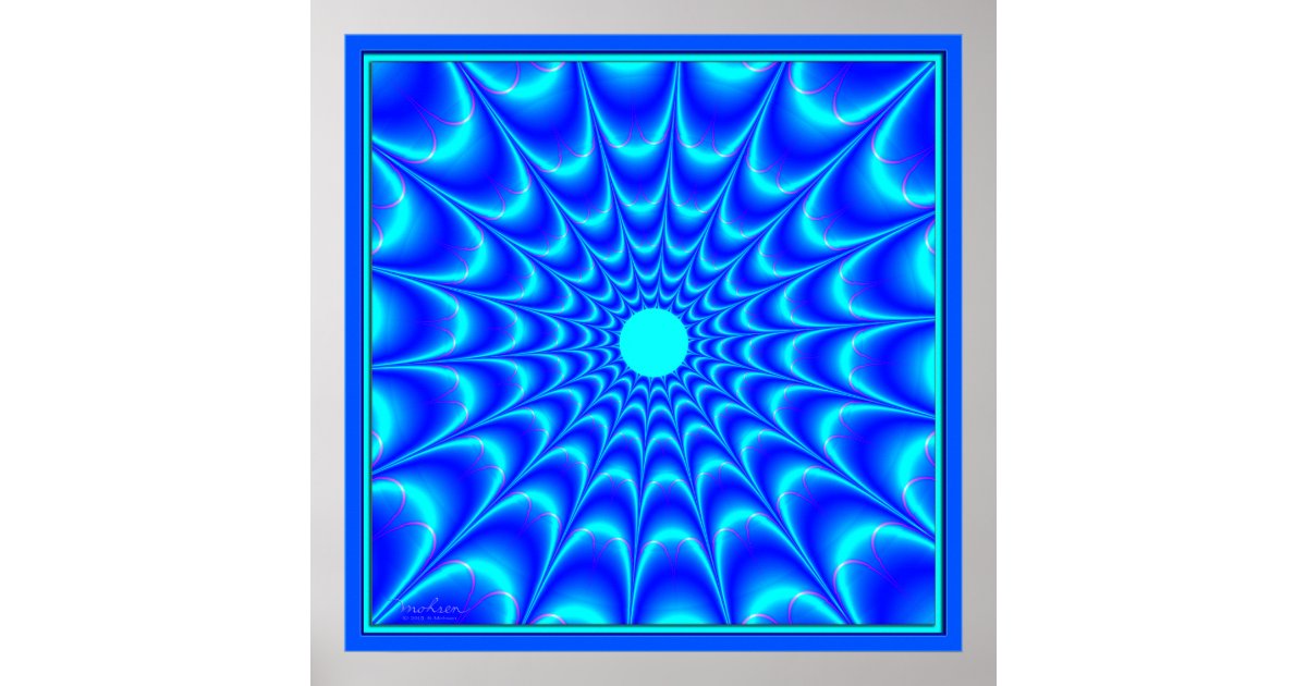 Blue Moon Shining Poster | Zazzle