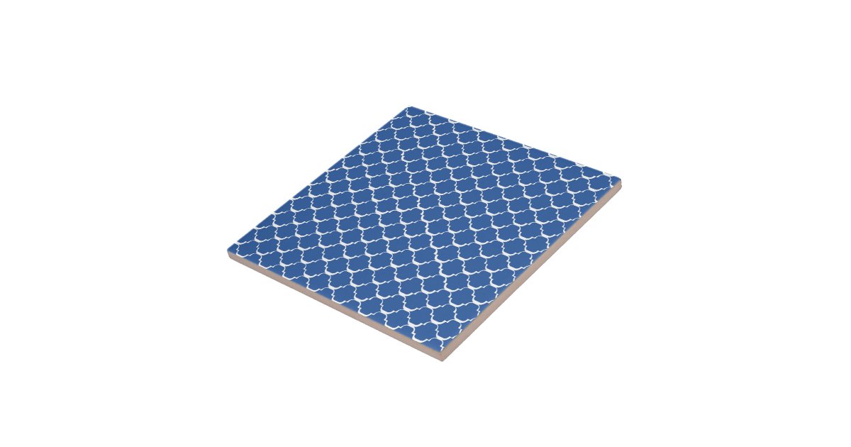 Blue Moroccan Style Ceramic Tile | Zazzle