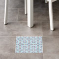 Blue Moroccan Style Floor Tiles Floor Decals | Zazzle